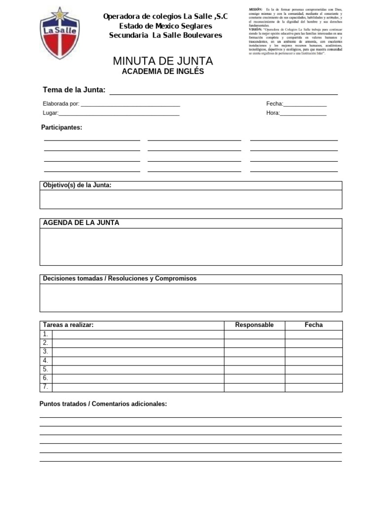 Minuta de Junta de Academia | PDF