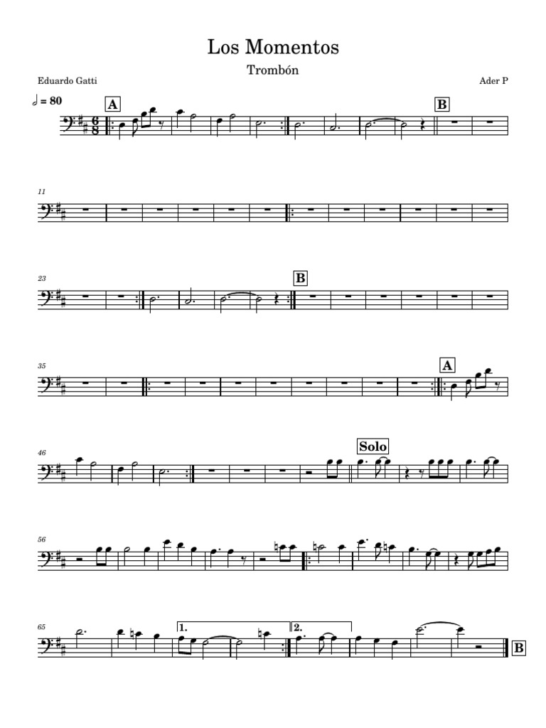 Los Momentos Trombón | PDF