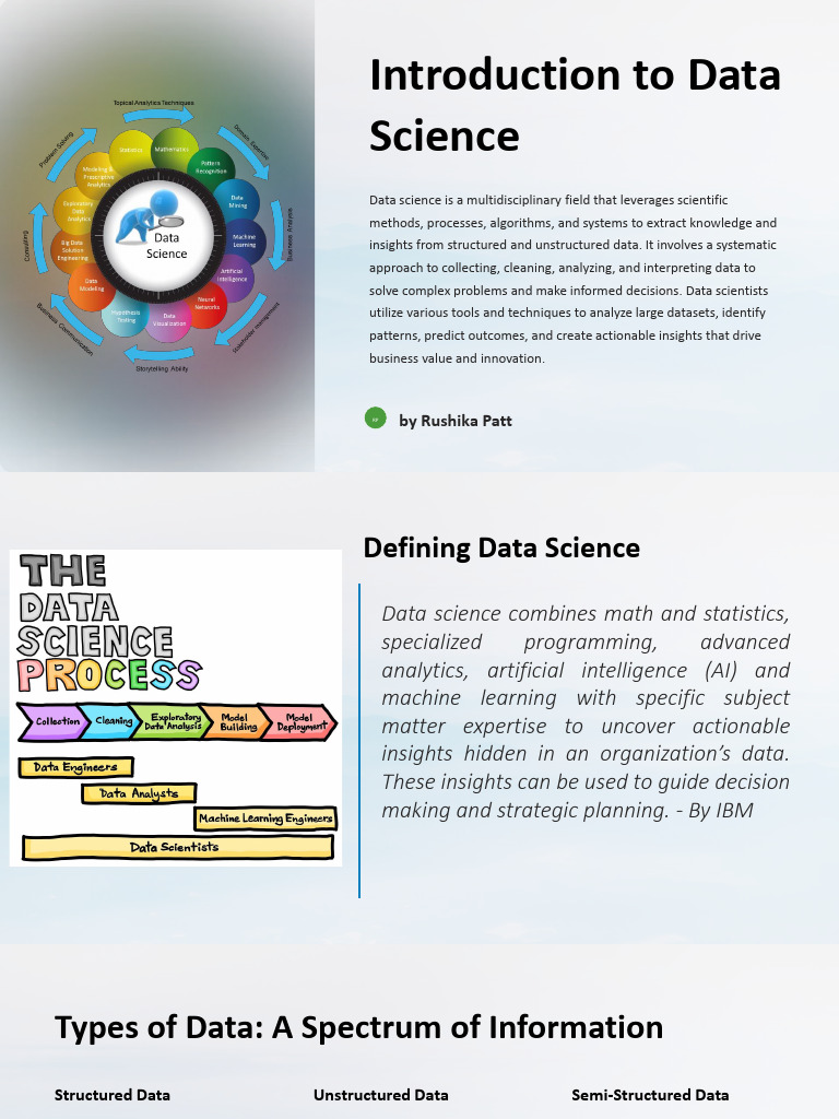 DV UNIT 1 Introduction To Data Science | PDF | Machine Learning ...