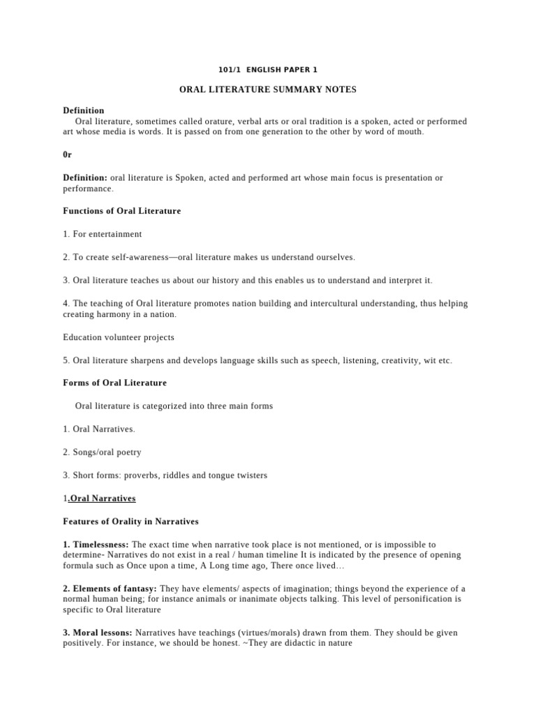 Closing Formulas in Oral Narratives | PDF | Narrative | Oral Literature