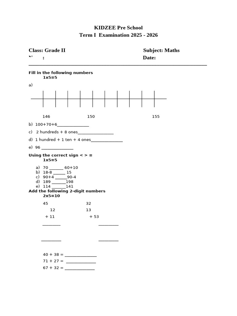 Maths Question Paper | PDF