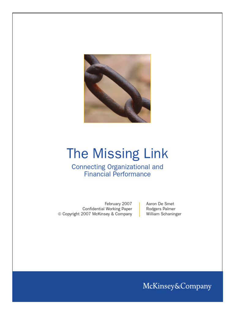 The Missing Link-Connecting Organizational and Financial Performance ...