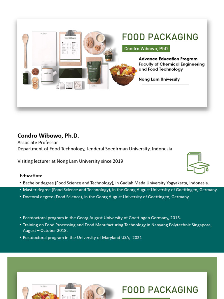 Introduction of Food Packaging 24 | PDF | Shelf Life | Postharvest