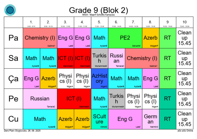 IMSA - Maarif Schools 9 A Blok 2 | PDF