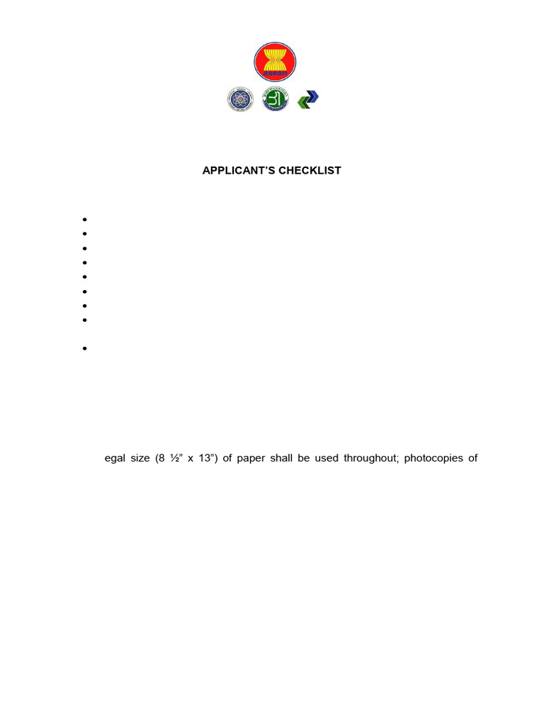 ASEAN CPA Application Checklist | PDF