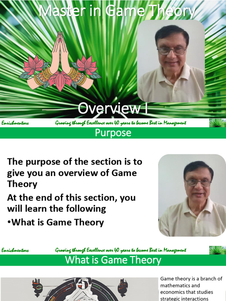 1.1 Game Theory - Overview I | PDF | Game Theory | Play (Activity)