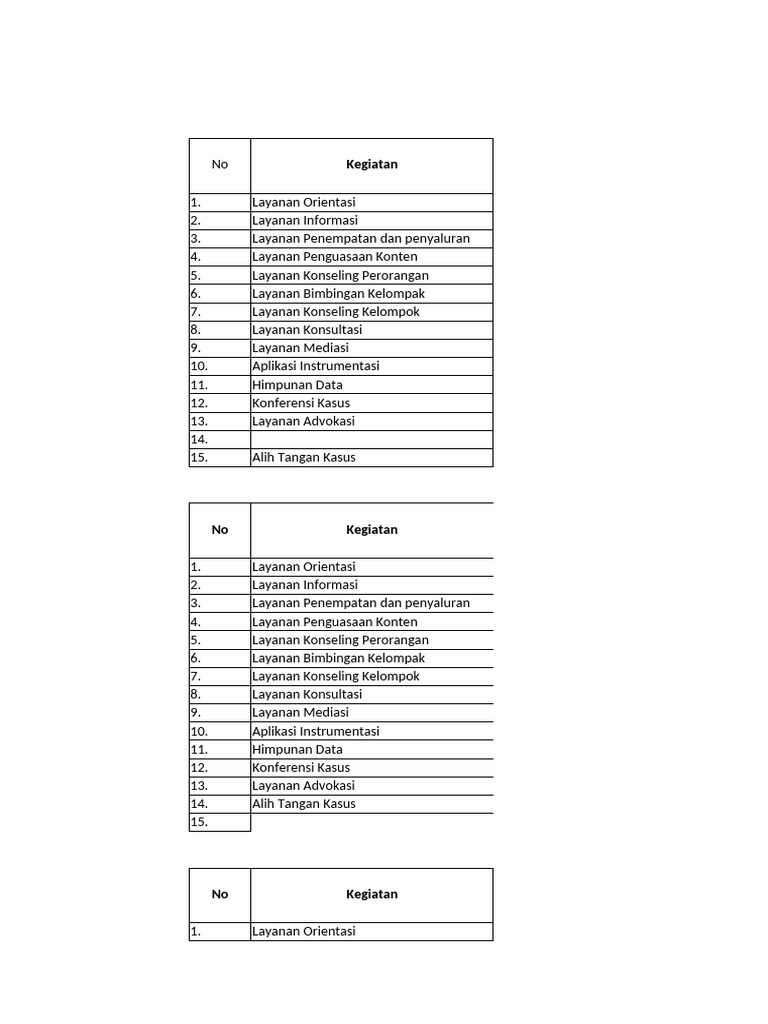 Program Bulanan | PDF