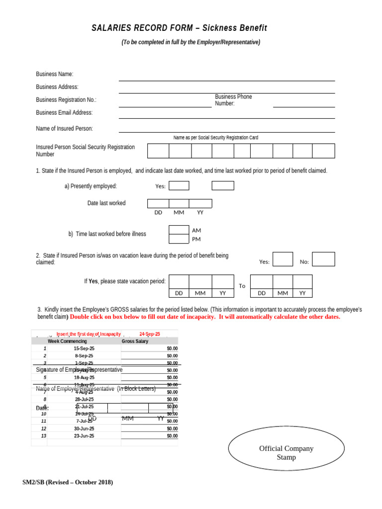 Editable Salaries Record Form | PDF | Labor