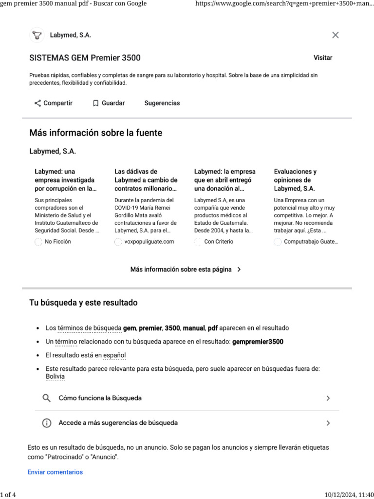 Gem Premier 3500 Manual PDF - Buscar Con Google | PDF