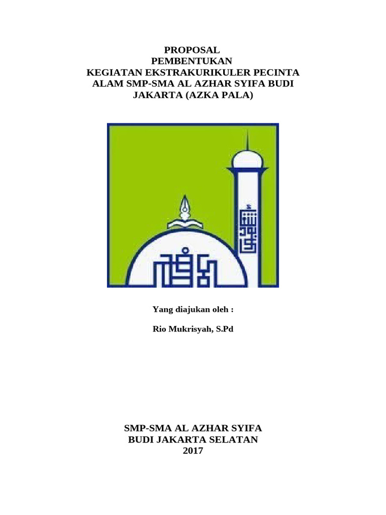 Proposal Ekstrakurikuler Pecinta Alam AZKA PALA | PDF
