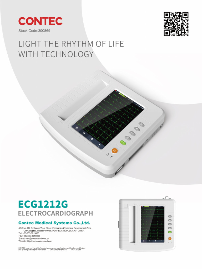 Ecg-1212g Twelve Channel | PDF