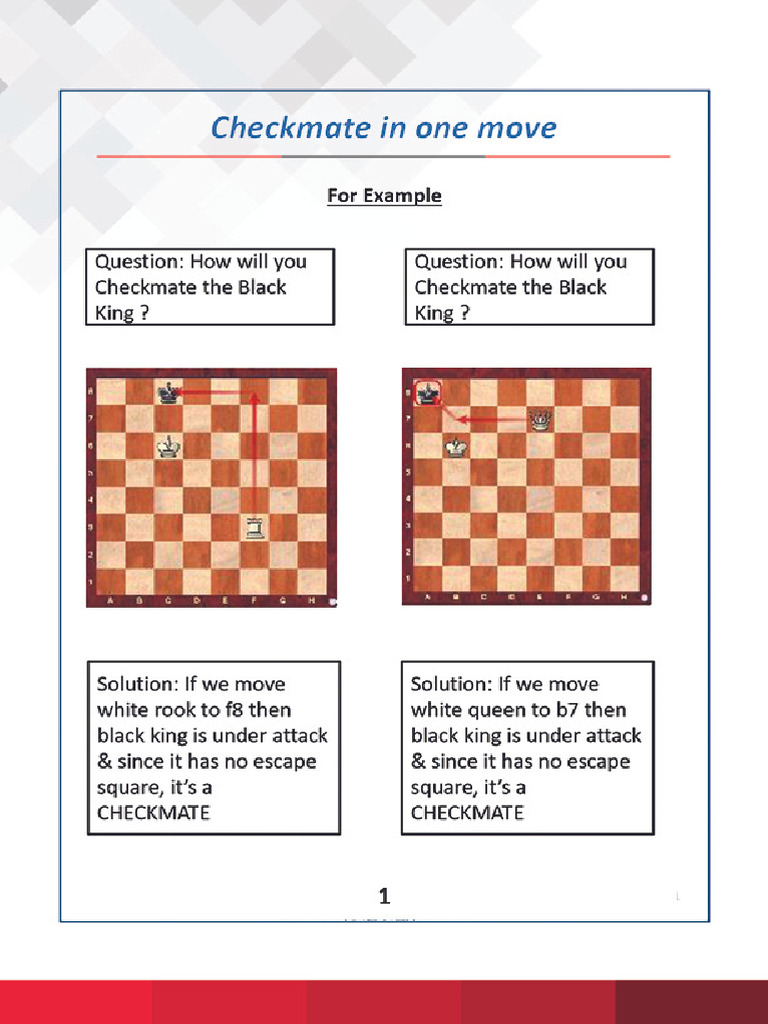 Checkmate in 1 Move | PDF