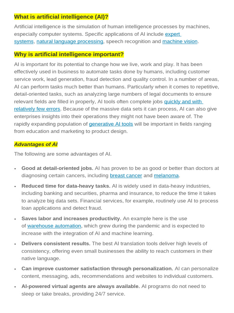 Overview of Artificial Intelligence Principles | PDF | Artificial ...