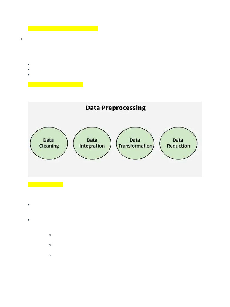 Part-2 Unit-1 Data Preprocessing in Data Mining | PDF | Data | Data Mining