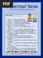Simple Past Tense Regular Verbs Quiz Grammar Drills Tests 144786 | PDF