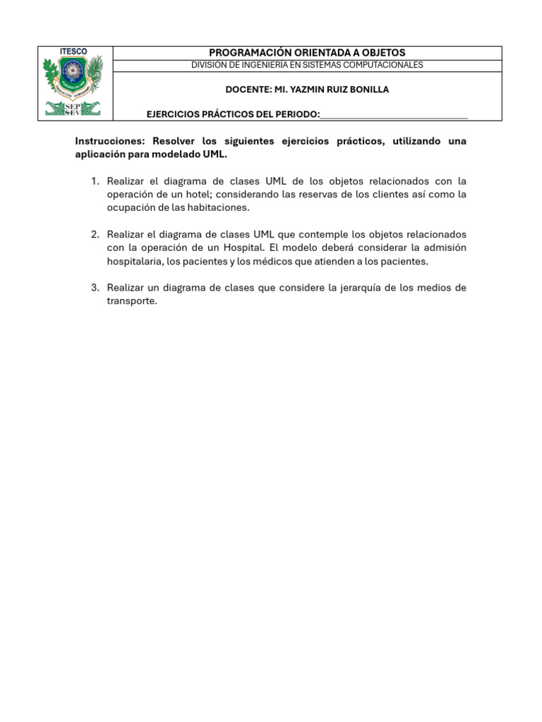 PRÁCTICAS UML Tema 1 | PDF