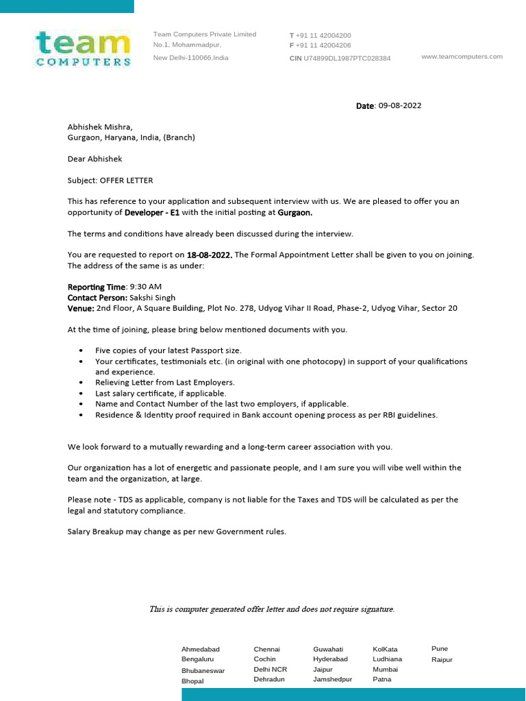 Offer Letters - Compressed 1 5 | PDF