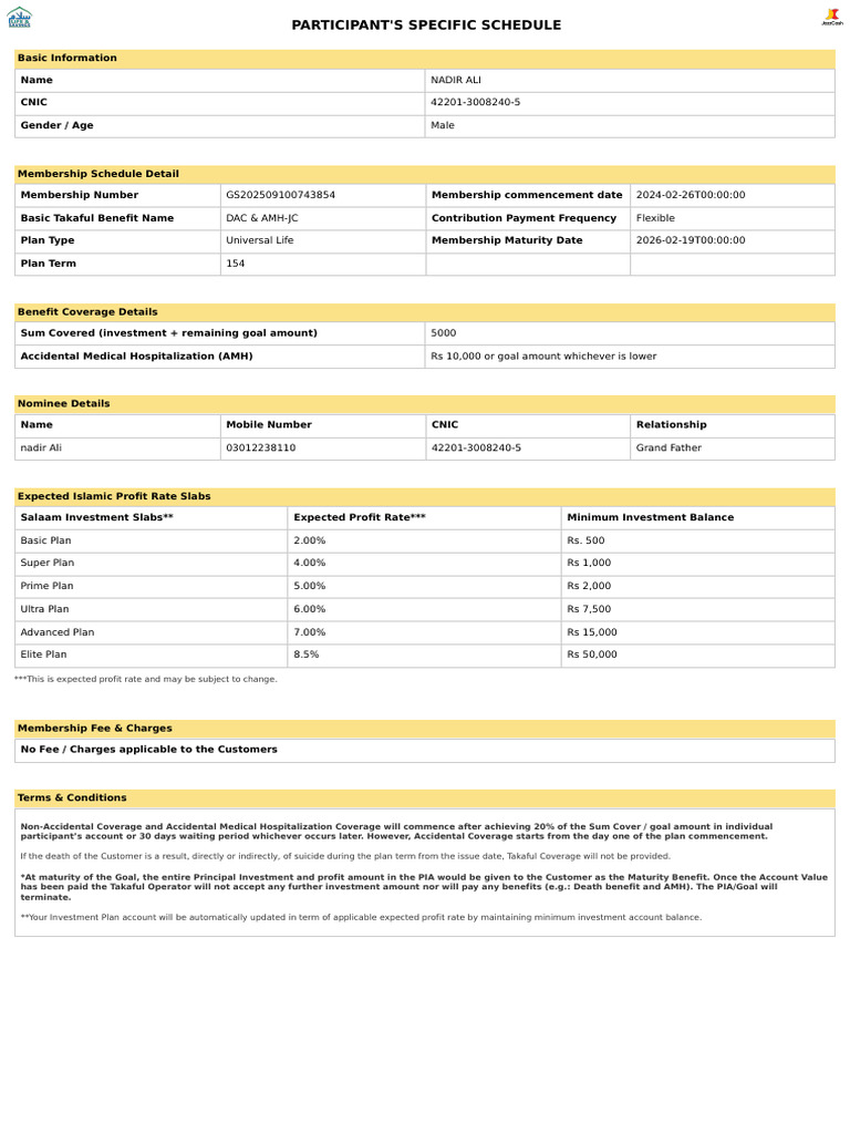 PSS Form | PDF | Economies | Financial Services
