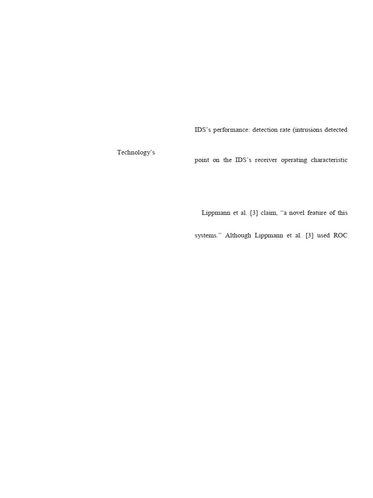Evaluating Intrusion Detection Systems | PDF | Receiver Operating ...