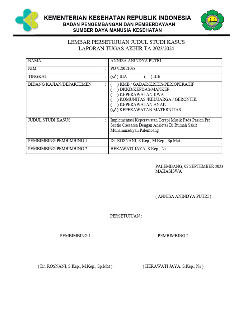 Format PengaJuan Judul Utik FIX 2 | PDF