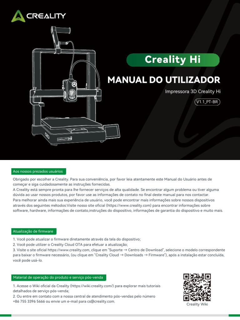 Creality Hi Sm-002 User Manual PT-BR | PDF | Computer Science | Computer Engineering