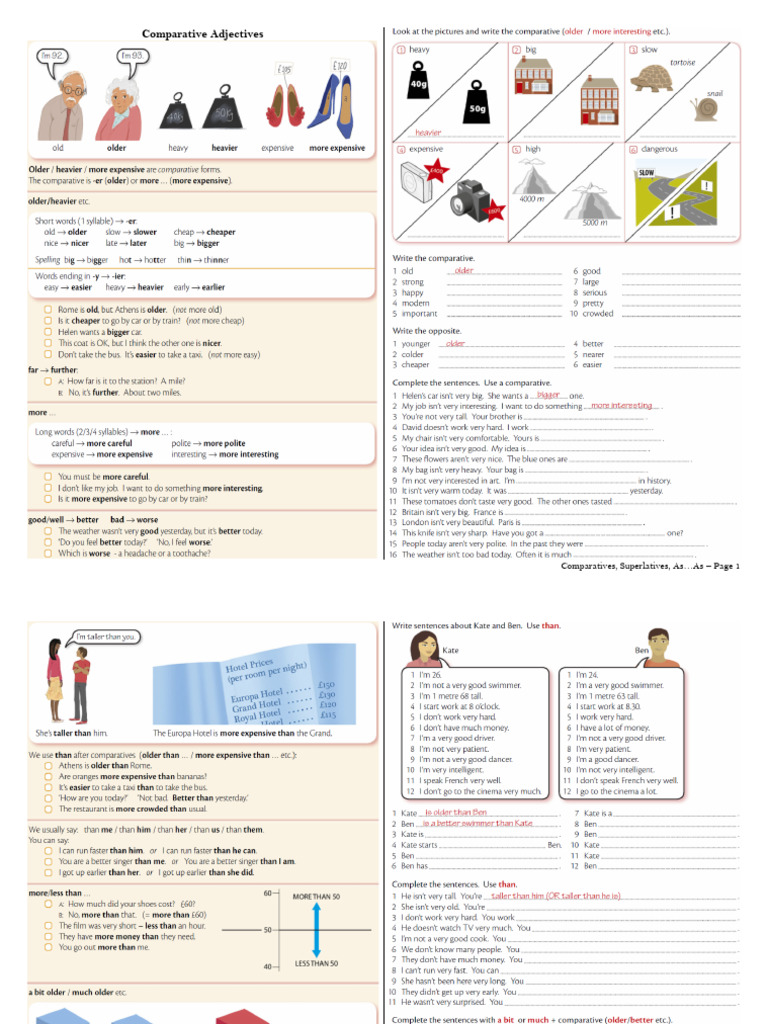 Understanding Comparatives and Superlatives | PDF