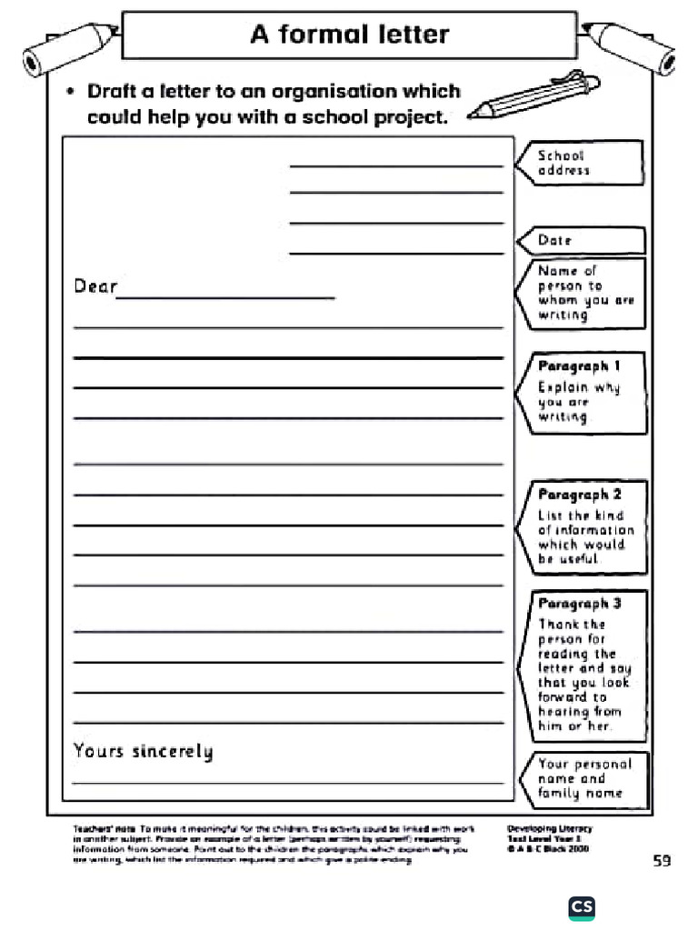 Formal Letter Sheet | PDF