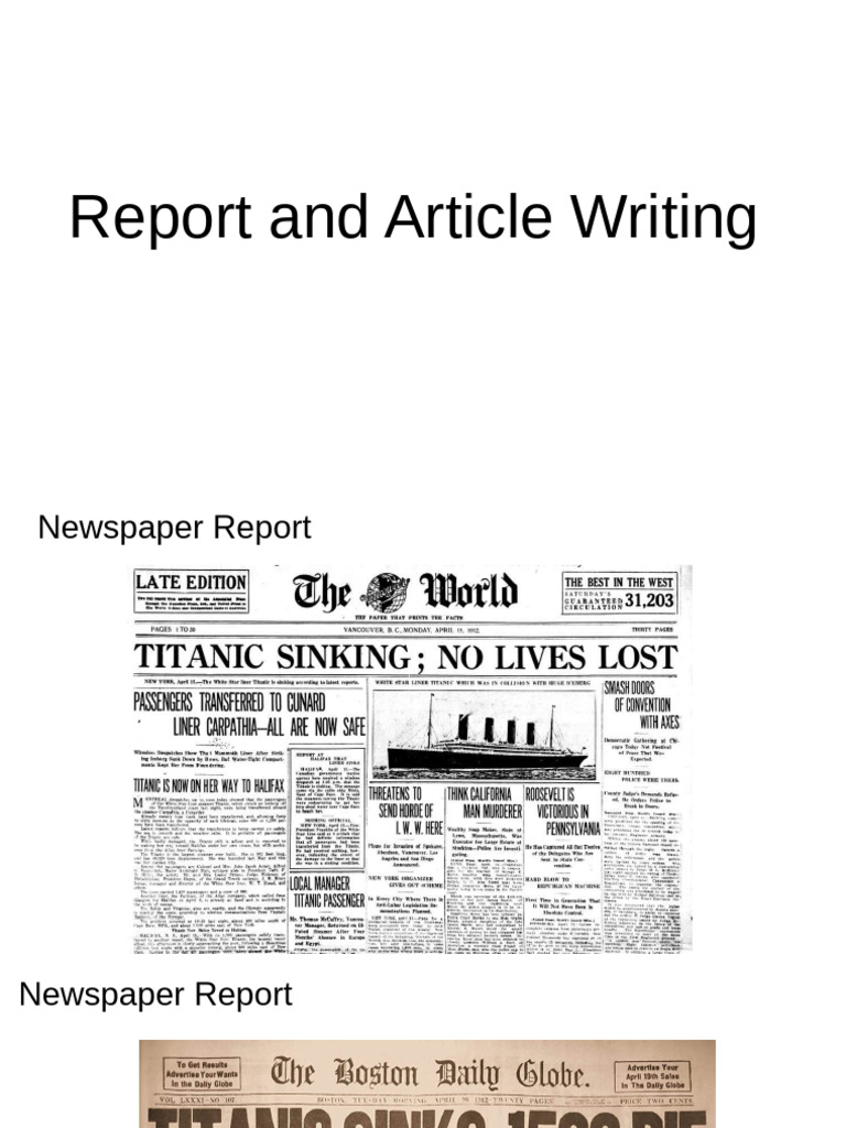 Report and Article | PDF