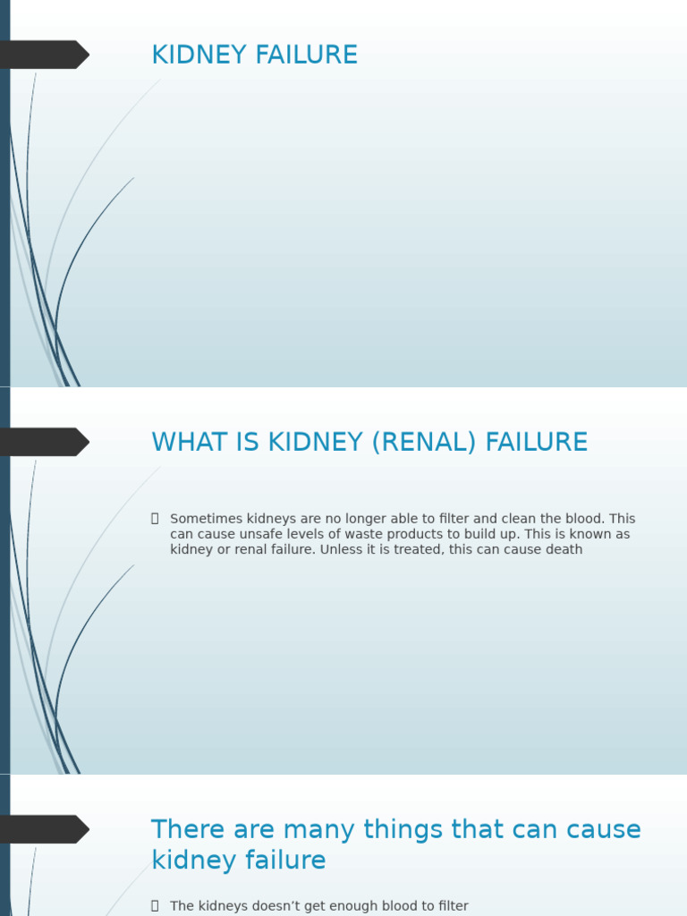 Understanding Kidney Failure Causes | PDF
