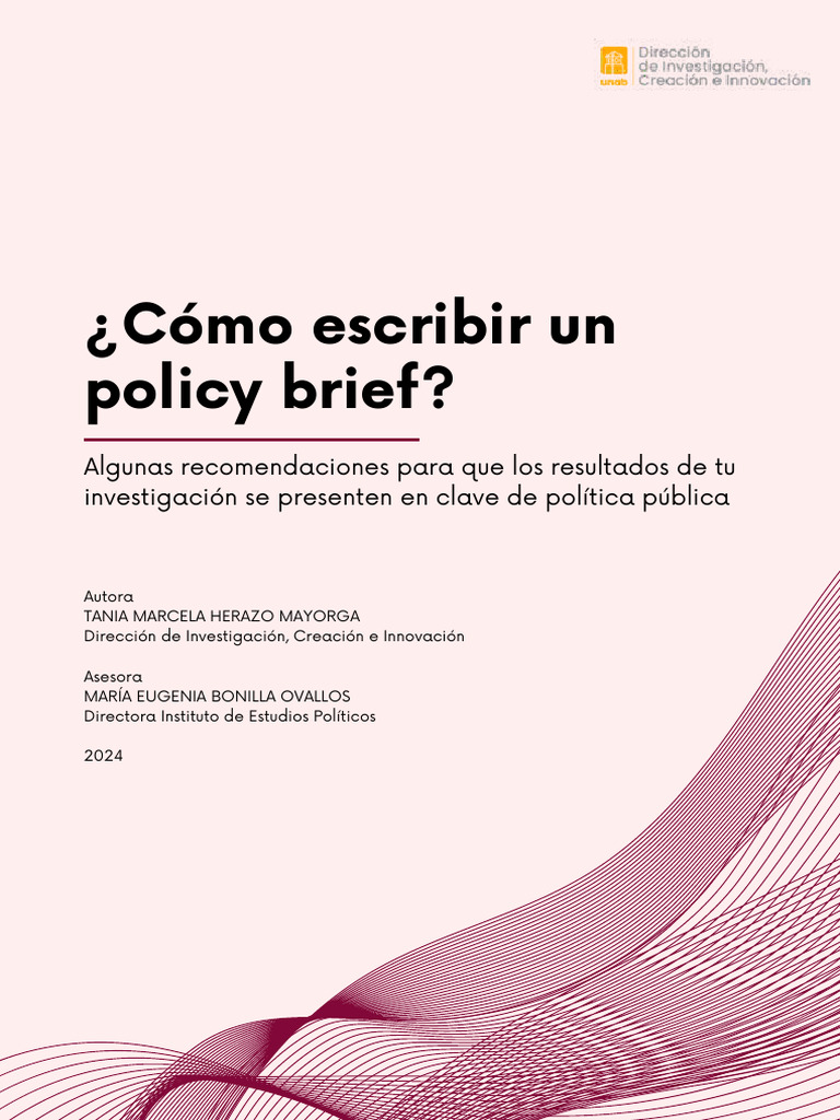 Como Escribir Un Policy Brief | PDF
