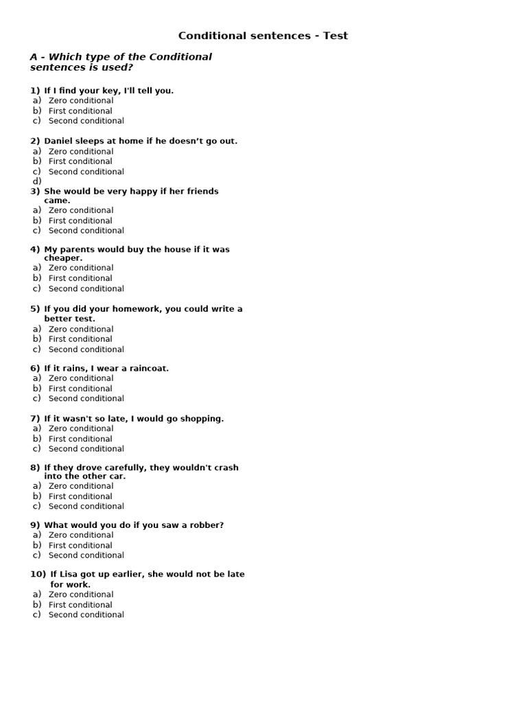 If Clauses Review | PDF | Language Mechanics | Grammar