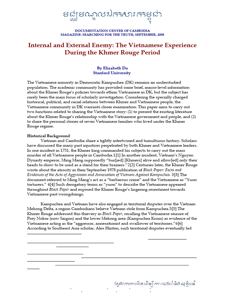 Internal and External Enemy | PDF