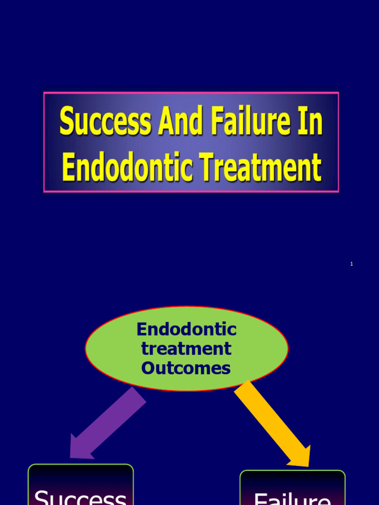 Endodontic Treatment Success and Failure Criteria | PDF | Dentistry ...