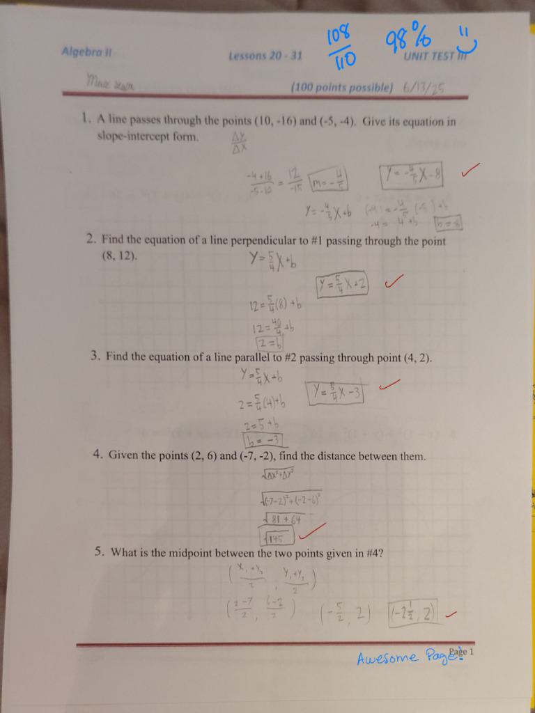 Alg 2 Final Max Lam | PDF