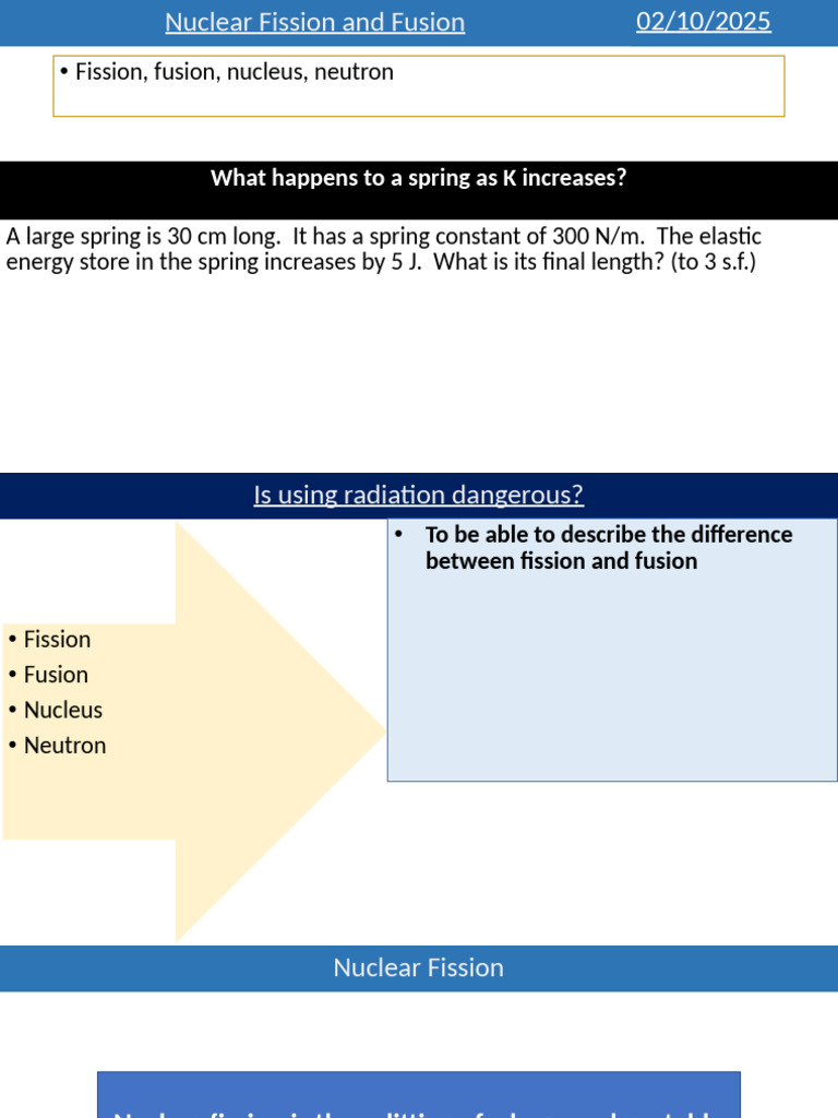 Lesson 09 Nuclear Fission and Fusion | PDF | Nuclear Fission | Neutron