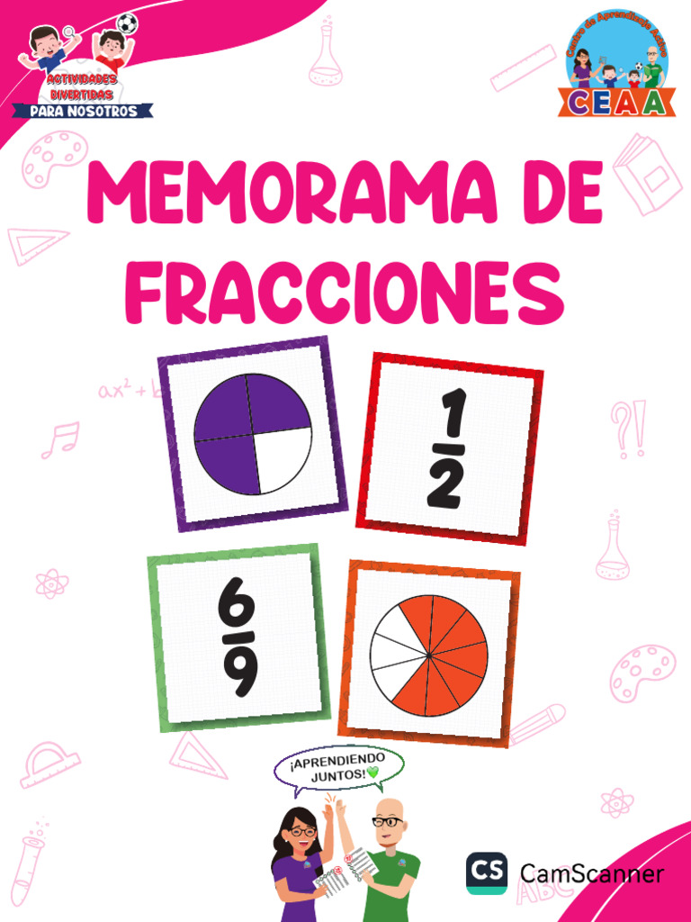 Memorama Fracciones Pdf