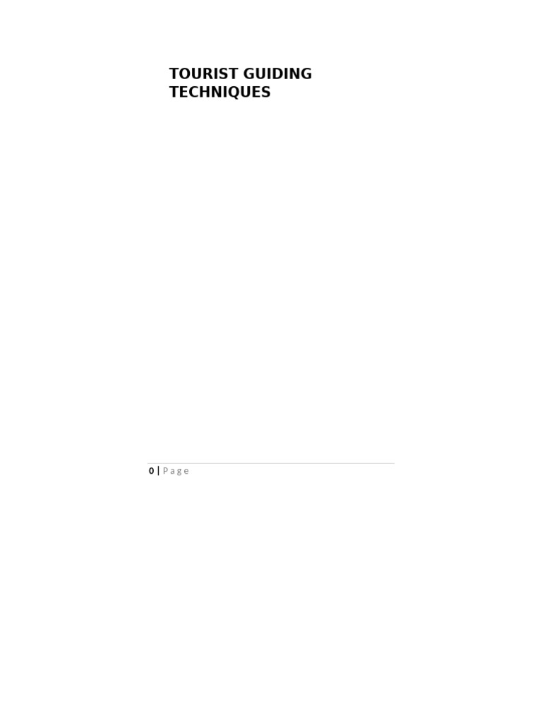 Essential Tourist Guiding Techniques | PDF | Museum | Tourism