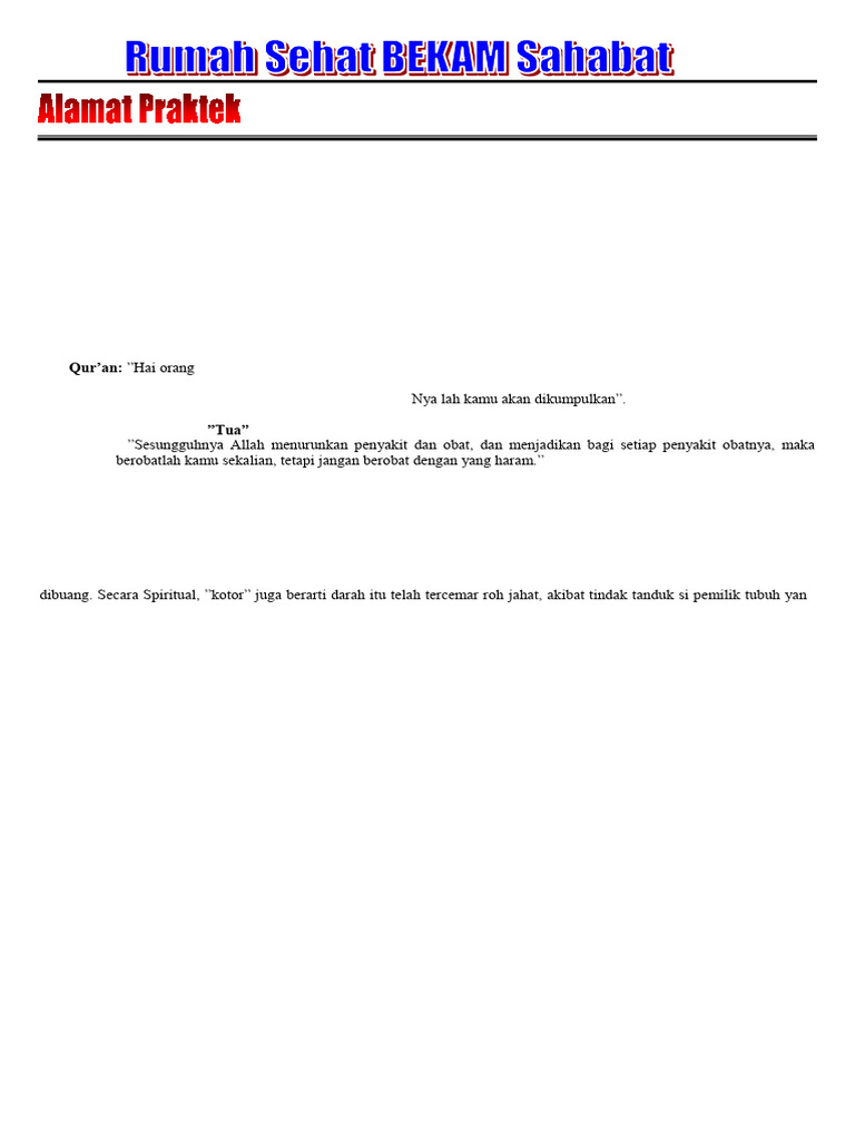 Brosur Bekam 2025 | PDF