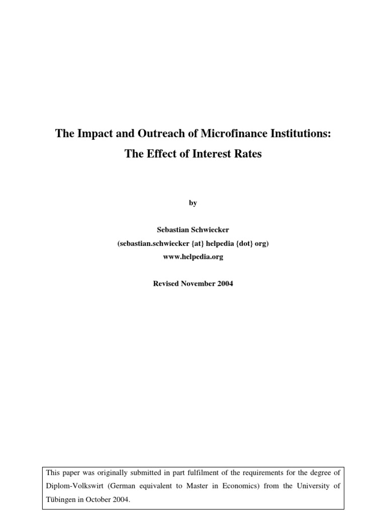 Microfinance | Download Free PDF | Microfinance | Microcredit