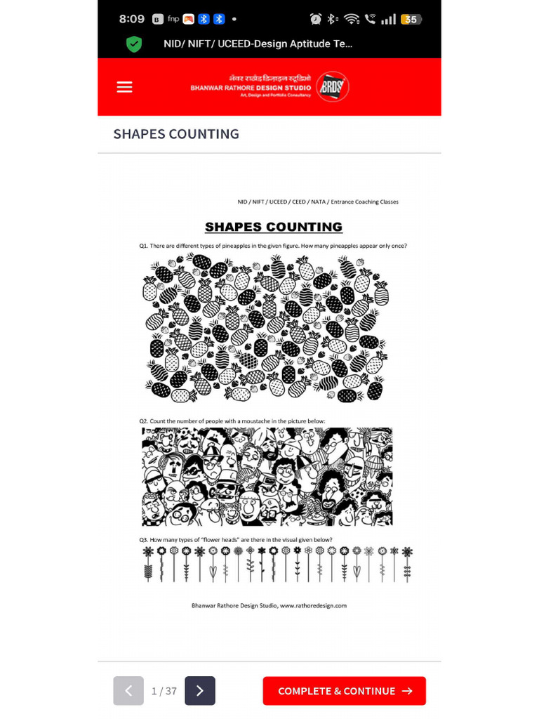 Shapes Counting | PDF