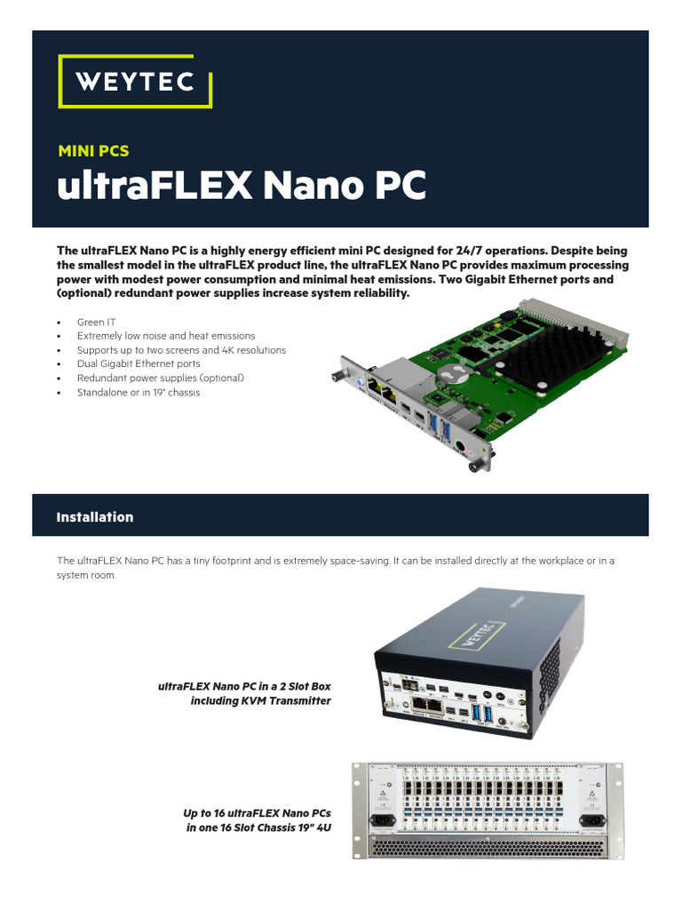 Weytec Pfly Ultraflex Nano en | PDF