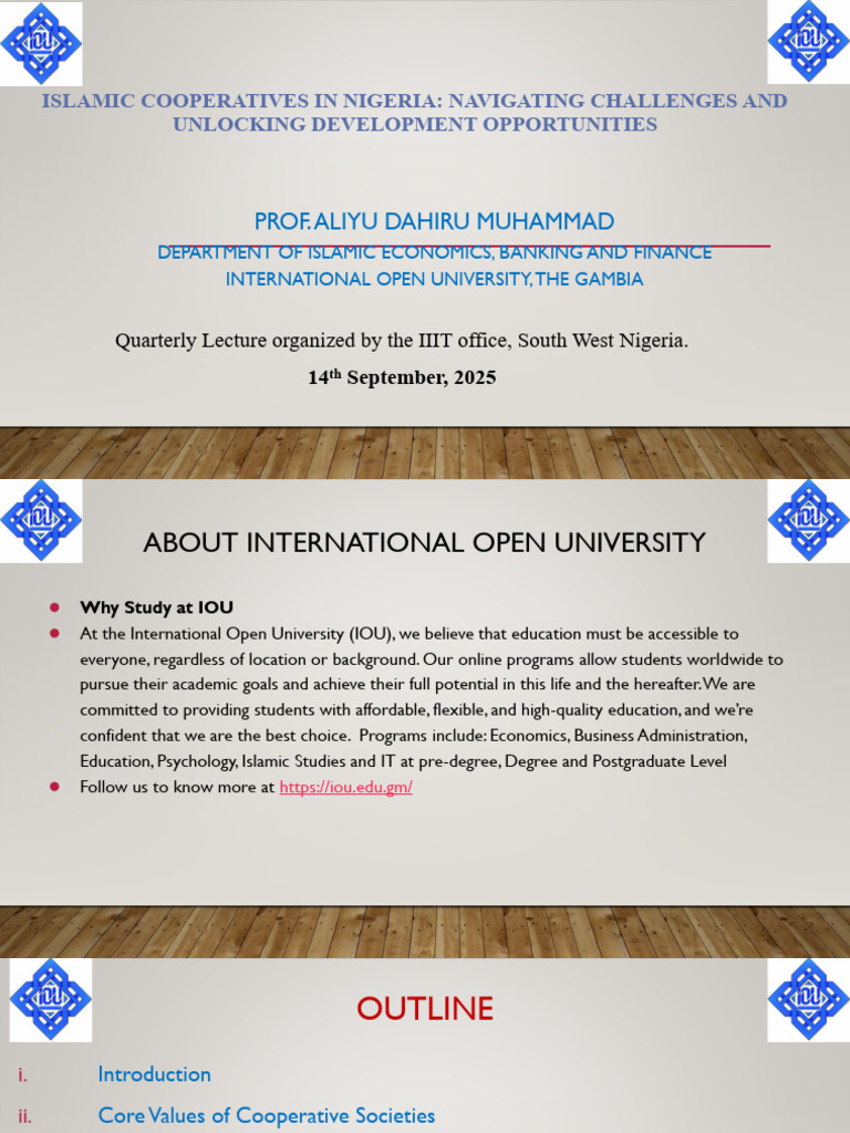 Islamic Cooperative Presentation | PDF | Cooperative | Islamic Banking ...