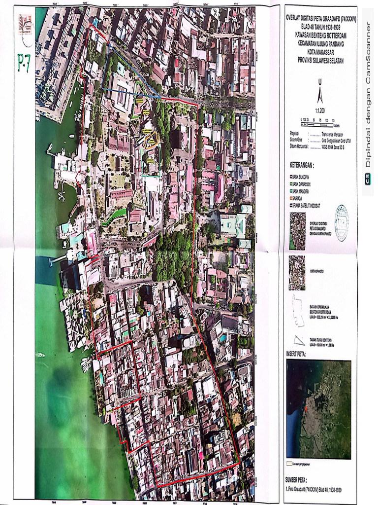 P-7 Overlay Peta Adat Dengan Peta Citra Dalam Batas Kepemilikan Fort ...