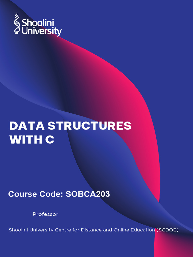 Data Structures With C | PDF | Pointer (Computer Programming) | Data Type