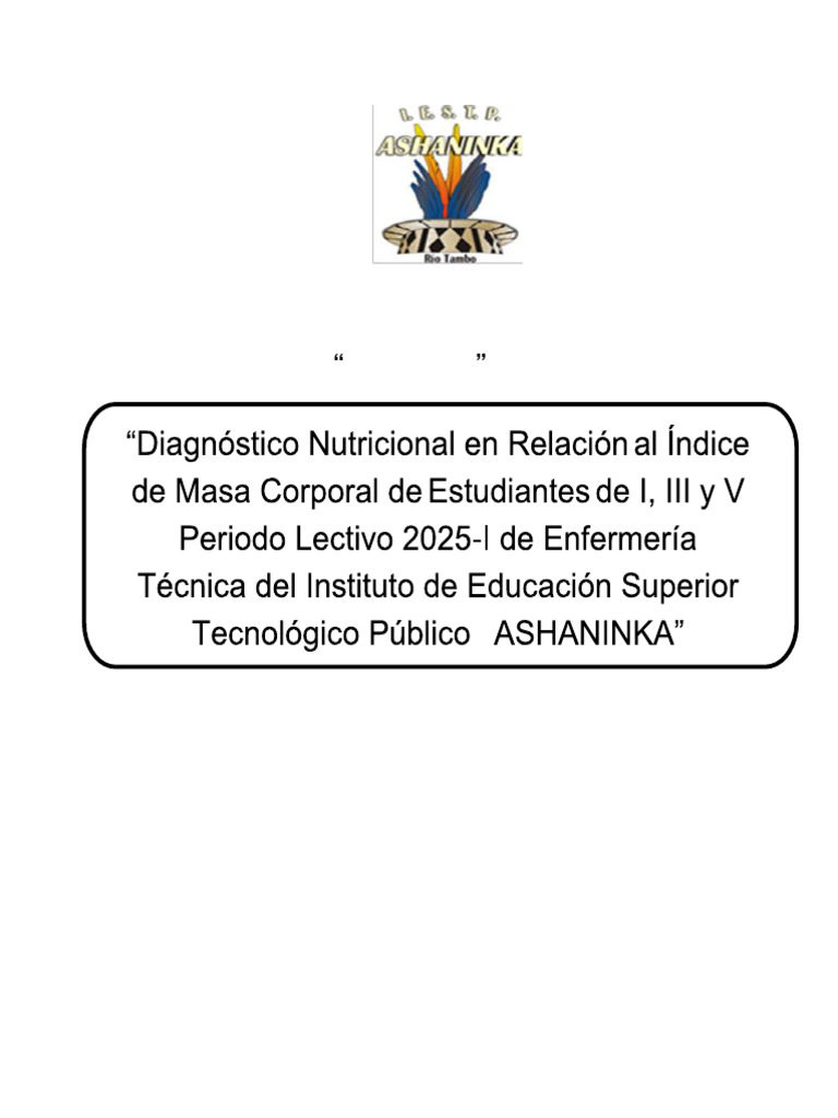 Plan de Proyecto de Investigacion Indice de Masa Corporal 2025 | PDF ...