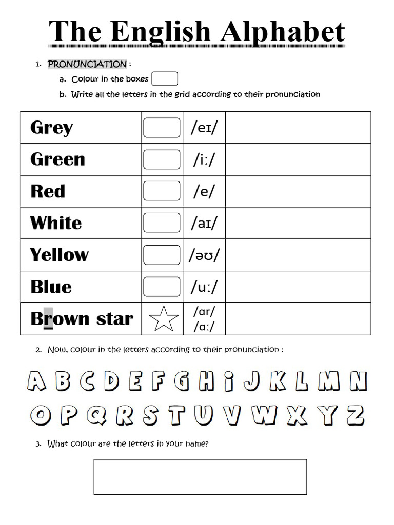 English Alphabet Pronunciation Guide | PDF