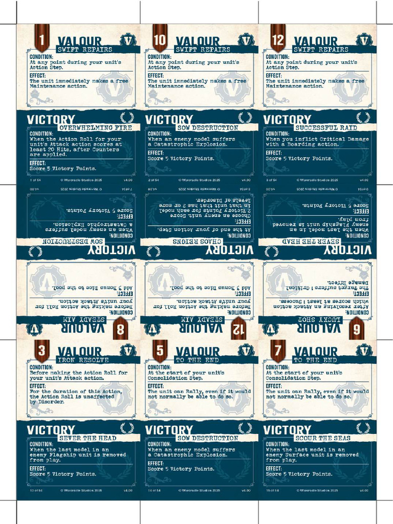 Printable A4 Victory Valour | PDF