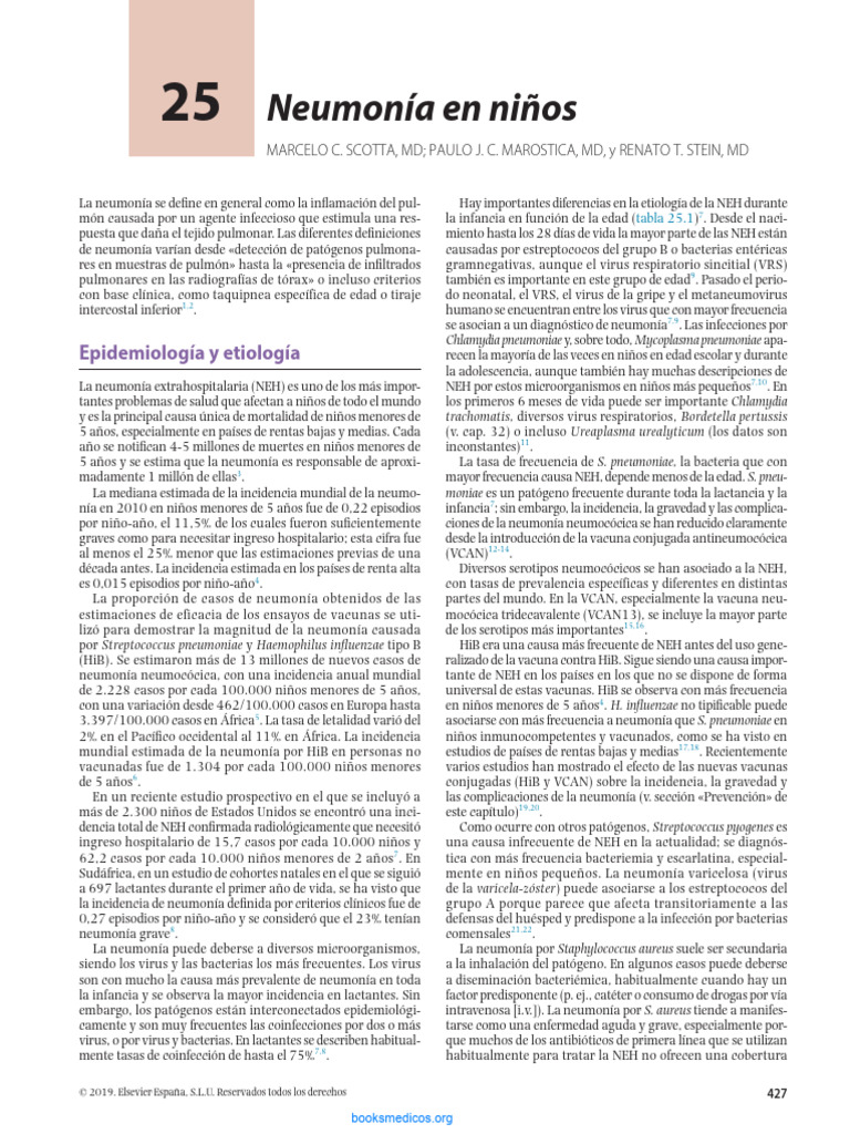 Kendig Enfermedades Respiratorias en Niño 9a Edicion 2 | PDF | Neumonía ...