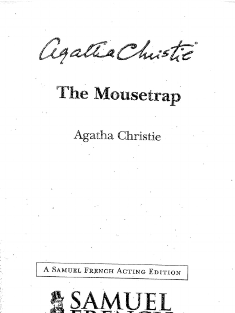 The Mousetrap Script | PDF