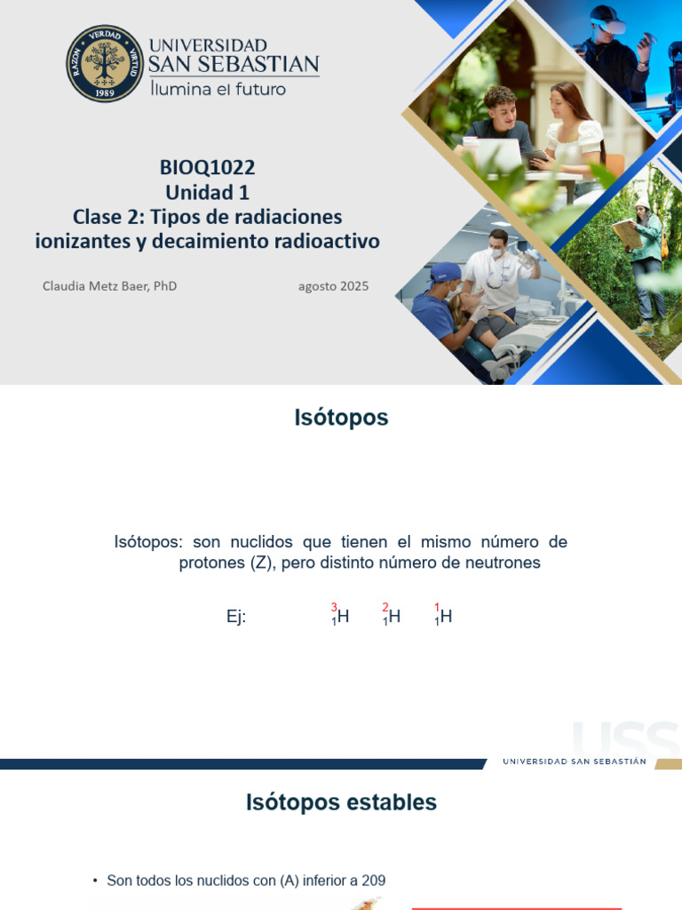 Clase 2 - Tipos de Radiaciones Ionizantes y Decaimiento Radioactivo ...